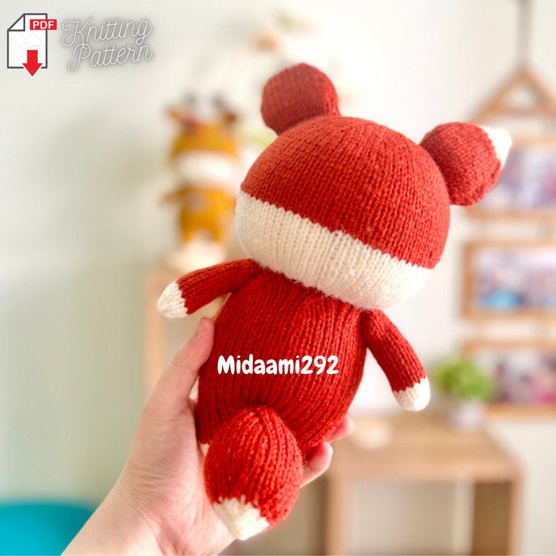 Fox Knitting Pattern: Knitted Toy Tutorial (PDF Pattern) - Etsy
