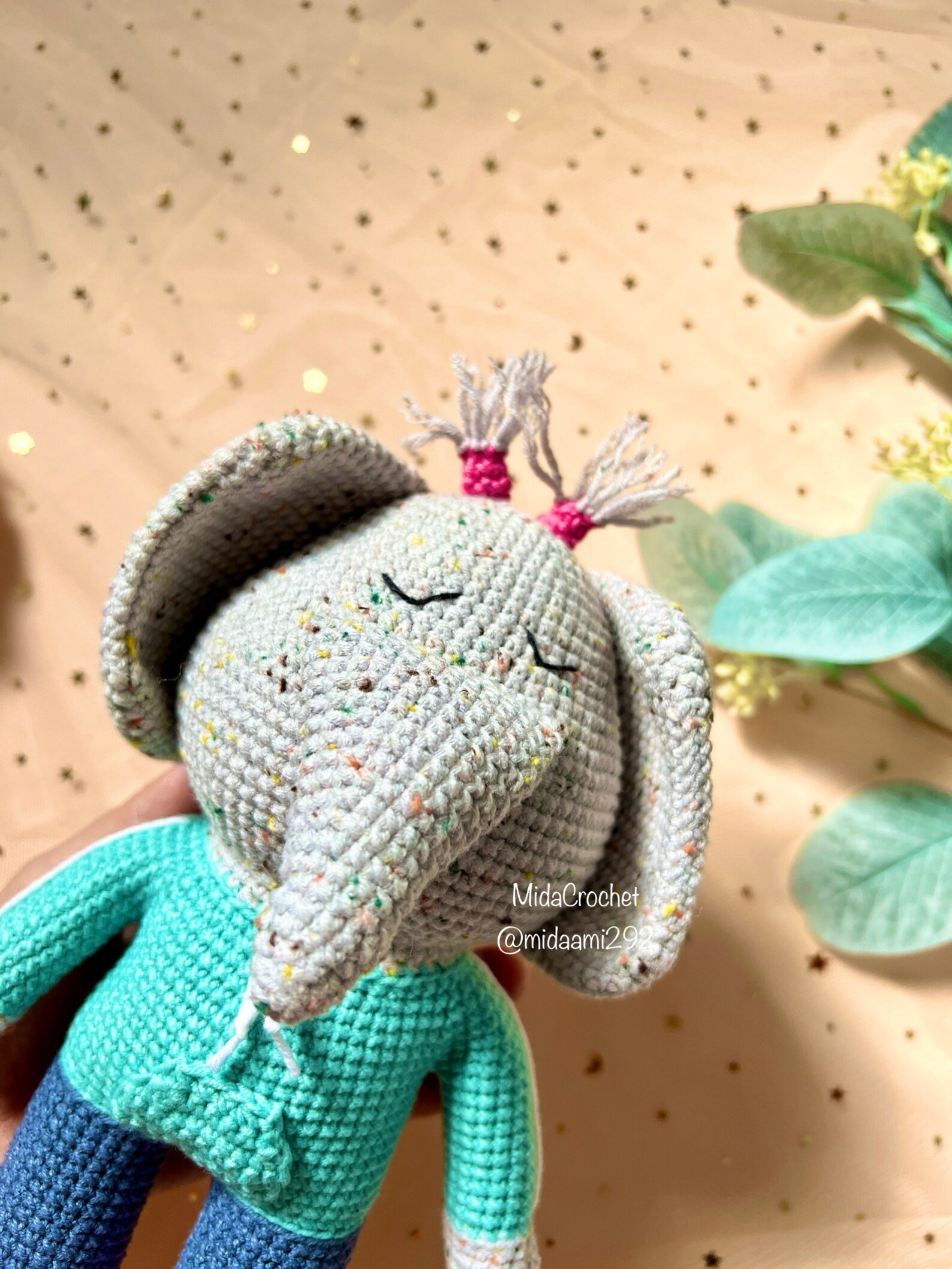 Elephant Crochet Pattern Meena the Elephant Cute Elephant | Etsy