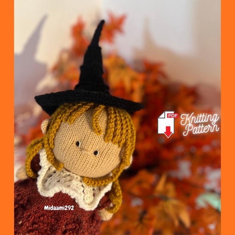 Witch Doll Knitting Pattern, Halloween Toy (PDF Pattern) - Etsy