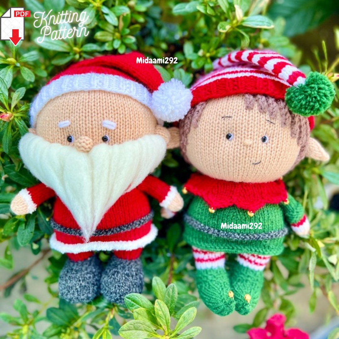 Christmas Elf Doll Knitting Pattern: Santa's Helper Toy (PDF Pattern ...