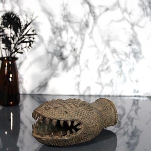 Benin Bronze Snake Head, Rare, Very Old With a Lovely Patina, Benin ...