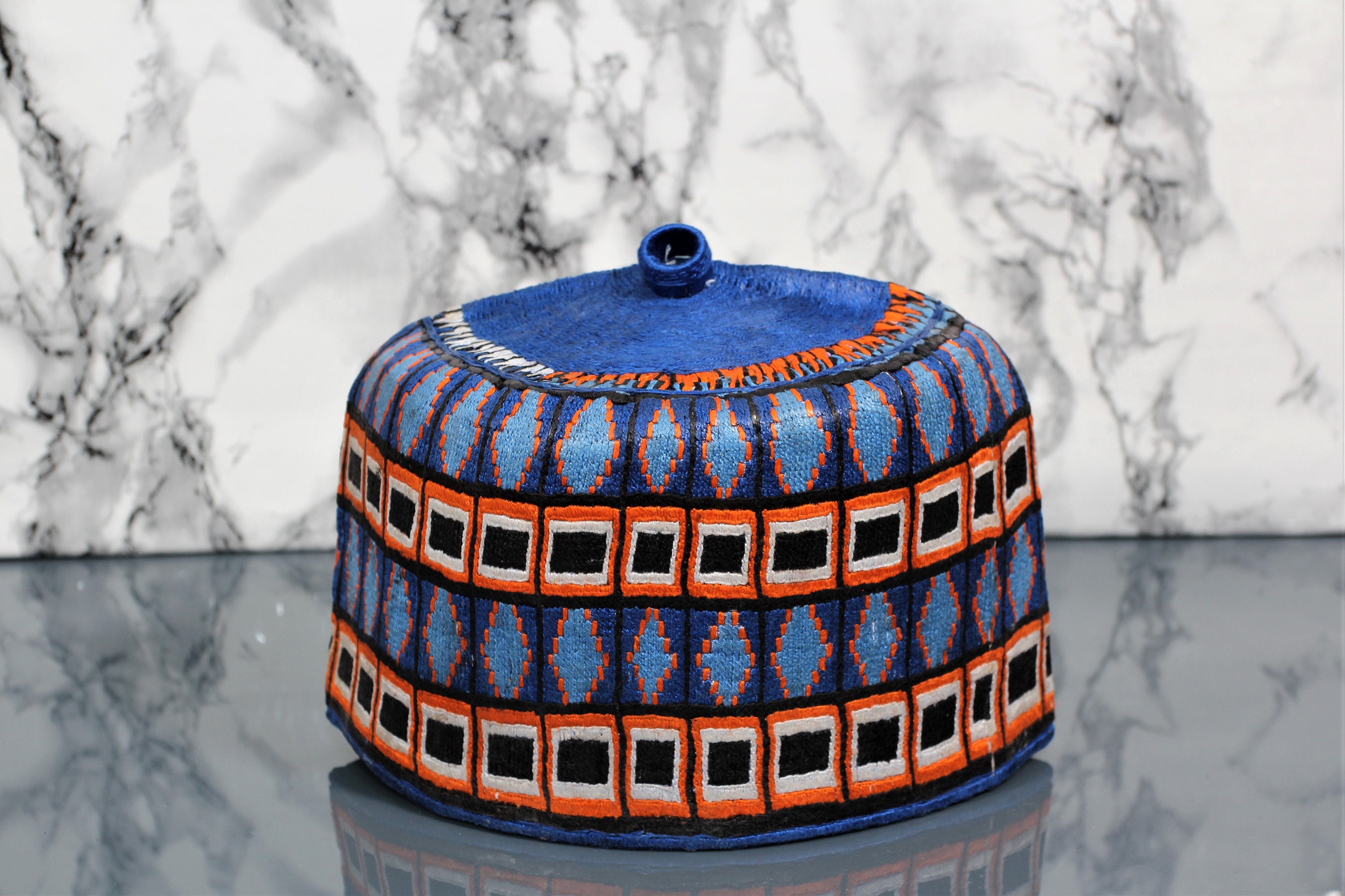 African Kufi Cap, Hausa Cap, Mallam Cap, Fulani Hat, African Mens Hat ...