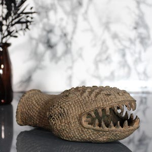 Benin Bronze Snake Head, Rare, Very Old With a Lovely Patina, Benin ...