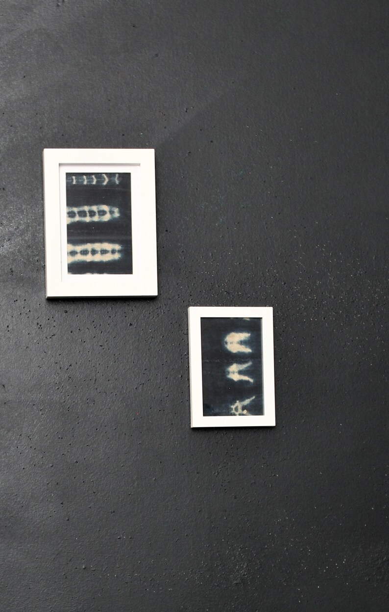 Framed Indigo Textile Art, Mali Dark Blue Indigo Shibori, Hmong Gallery ...