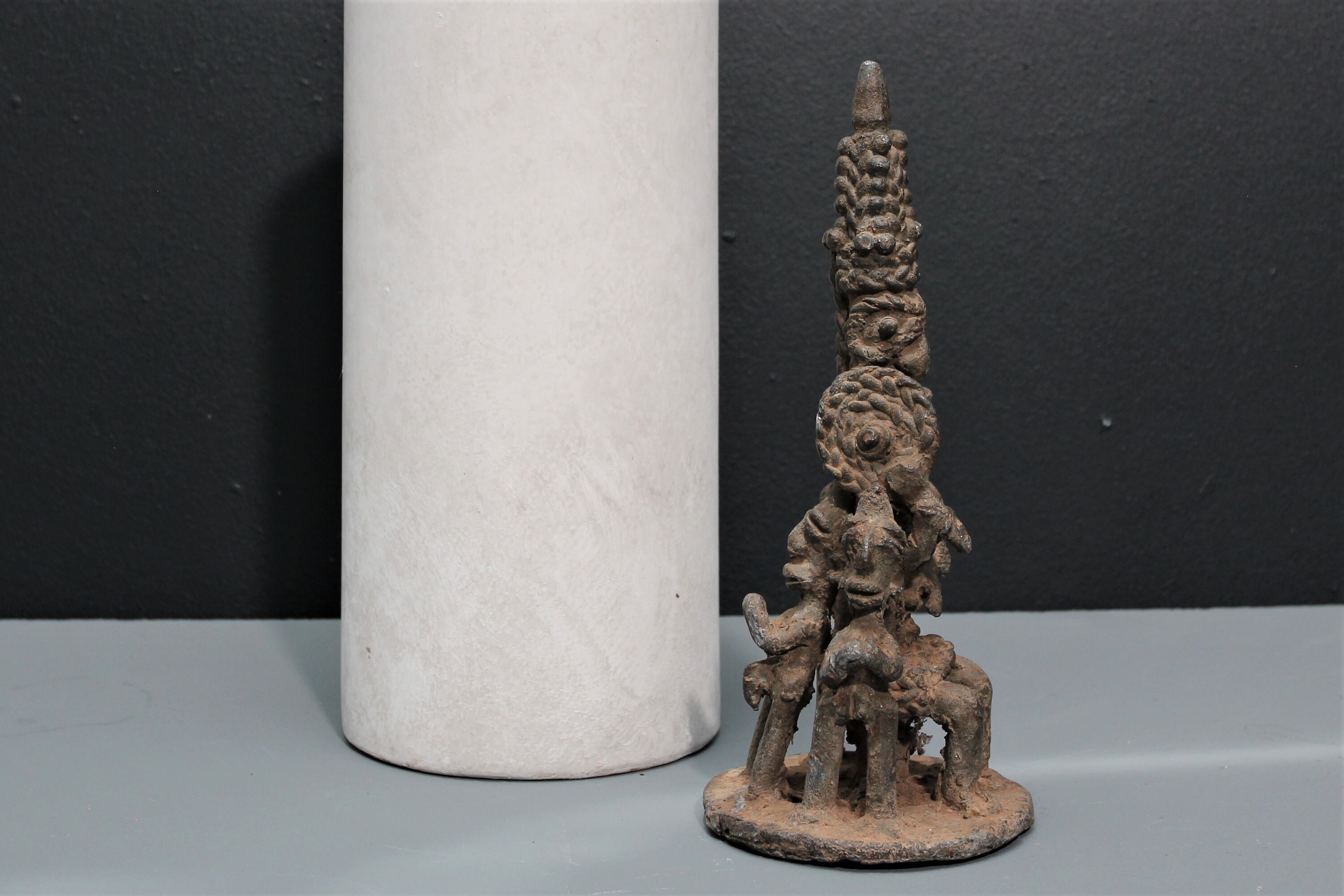 Ogboni Yoruba Altar Figure, Osugbo Society Figure, Antique Metal Alloy ...