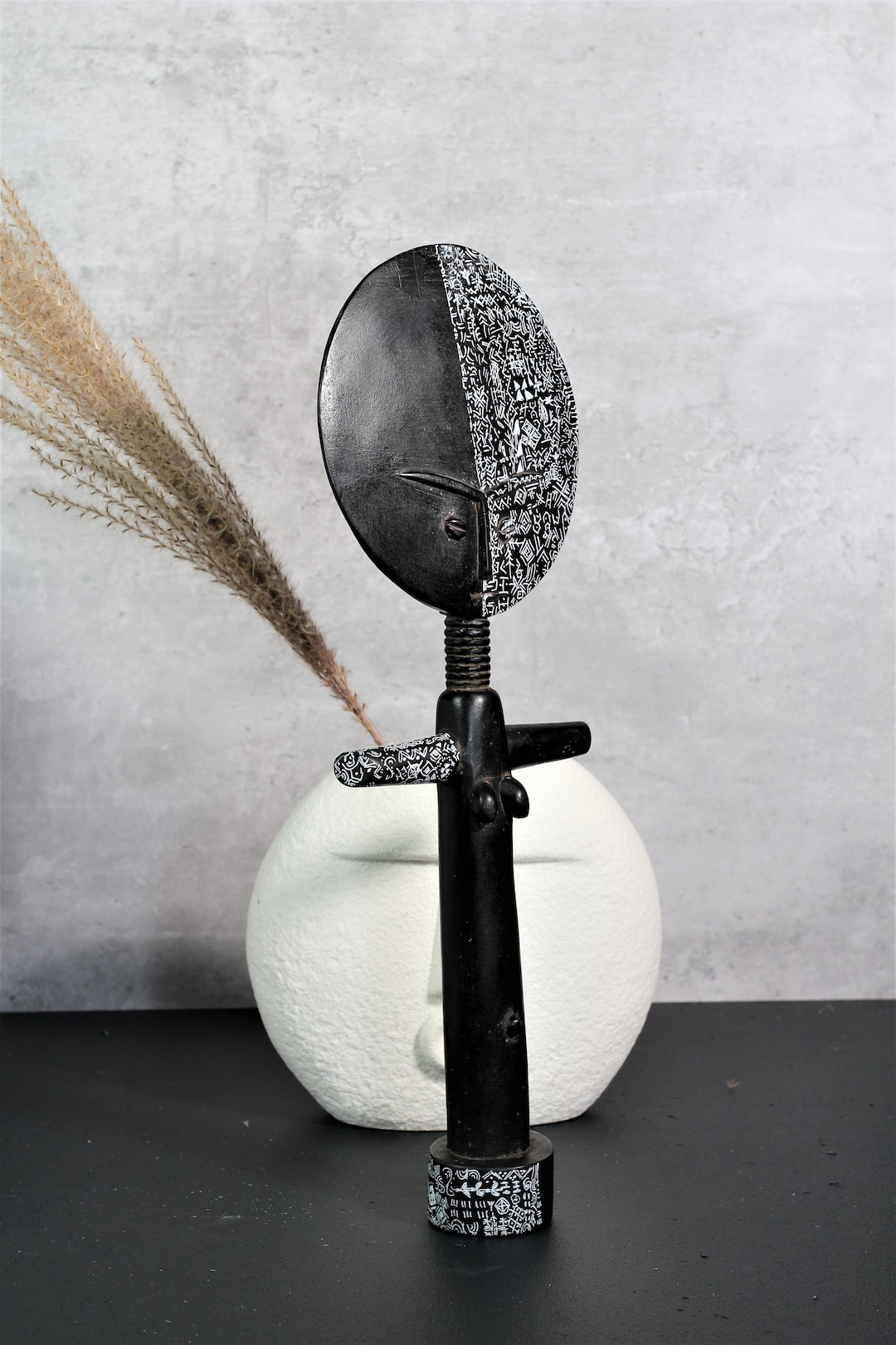 Ashanti Akua'ba African Fertility Doll, Rustic Fertility Statue, Poupee ...