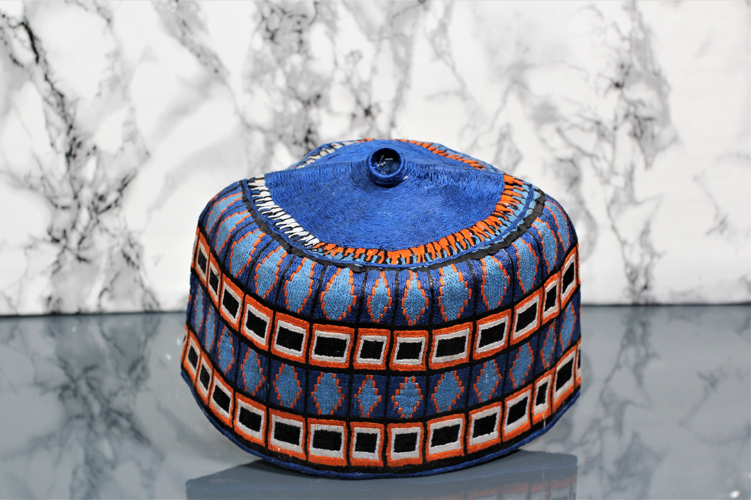 African Kufi Cap, Hausa Cap, Mallam Cap, Fulani Hat, African Mens Hat ...