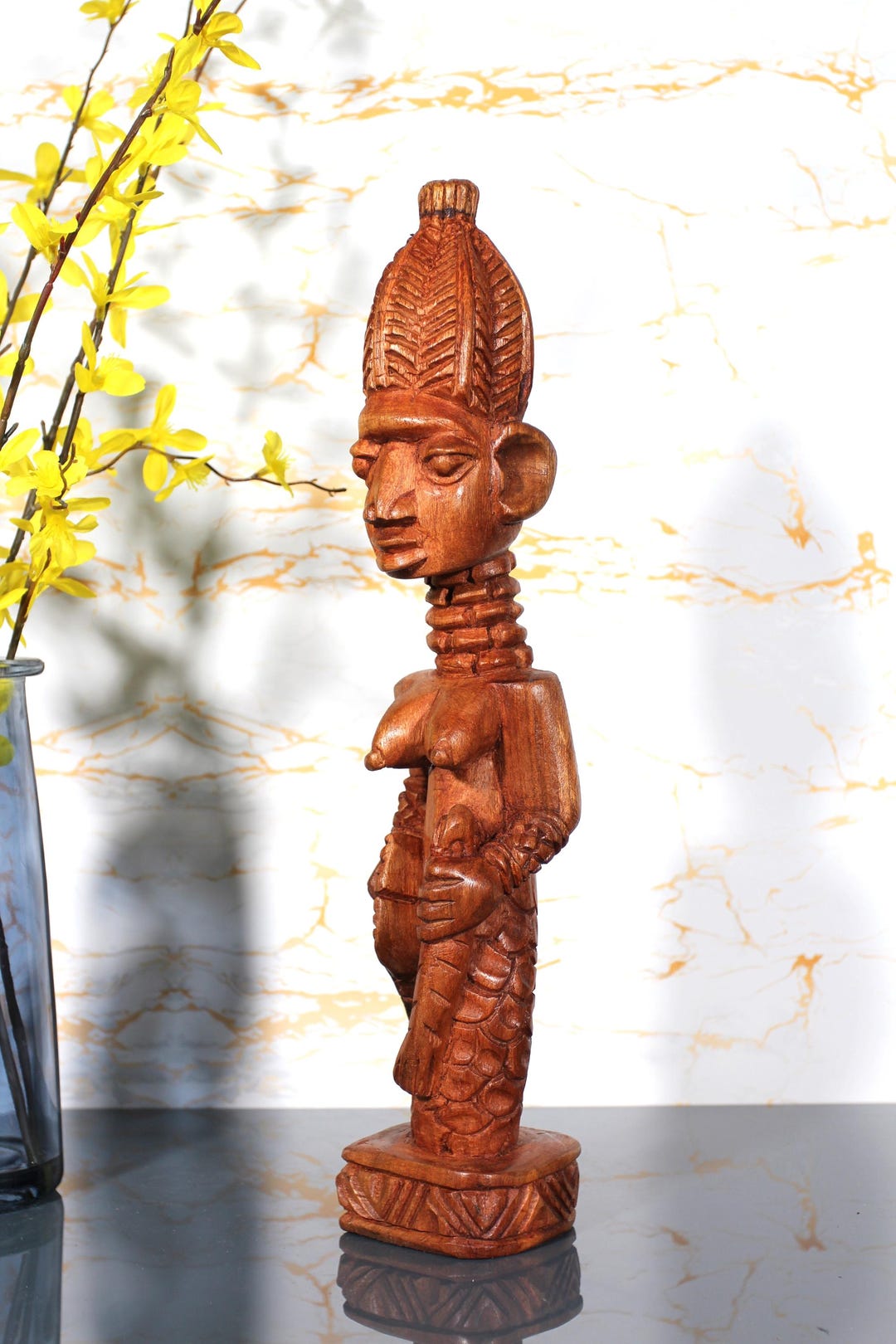 YEMAYA Alboran Muneco Doll Santeria Ifa Osha Palo, Yemòja Statue Hand ...
