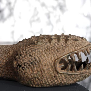 Benin Bronze Snake Head, Rare, Very Old With a Lovely Patina, Benin ...