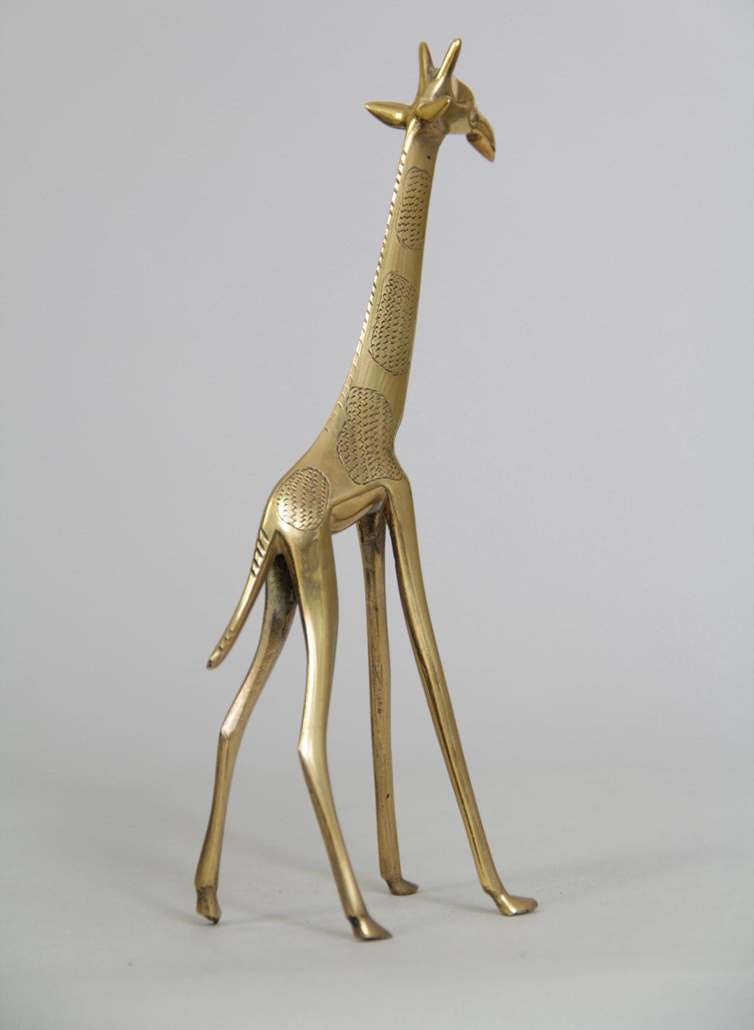 Vintage African Bronze Giraffe, Brass Giraffe, Hand Casted Giraffe ...