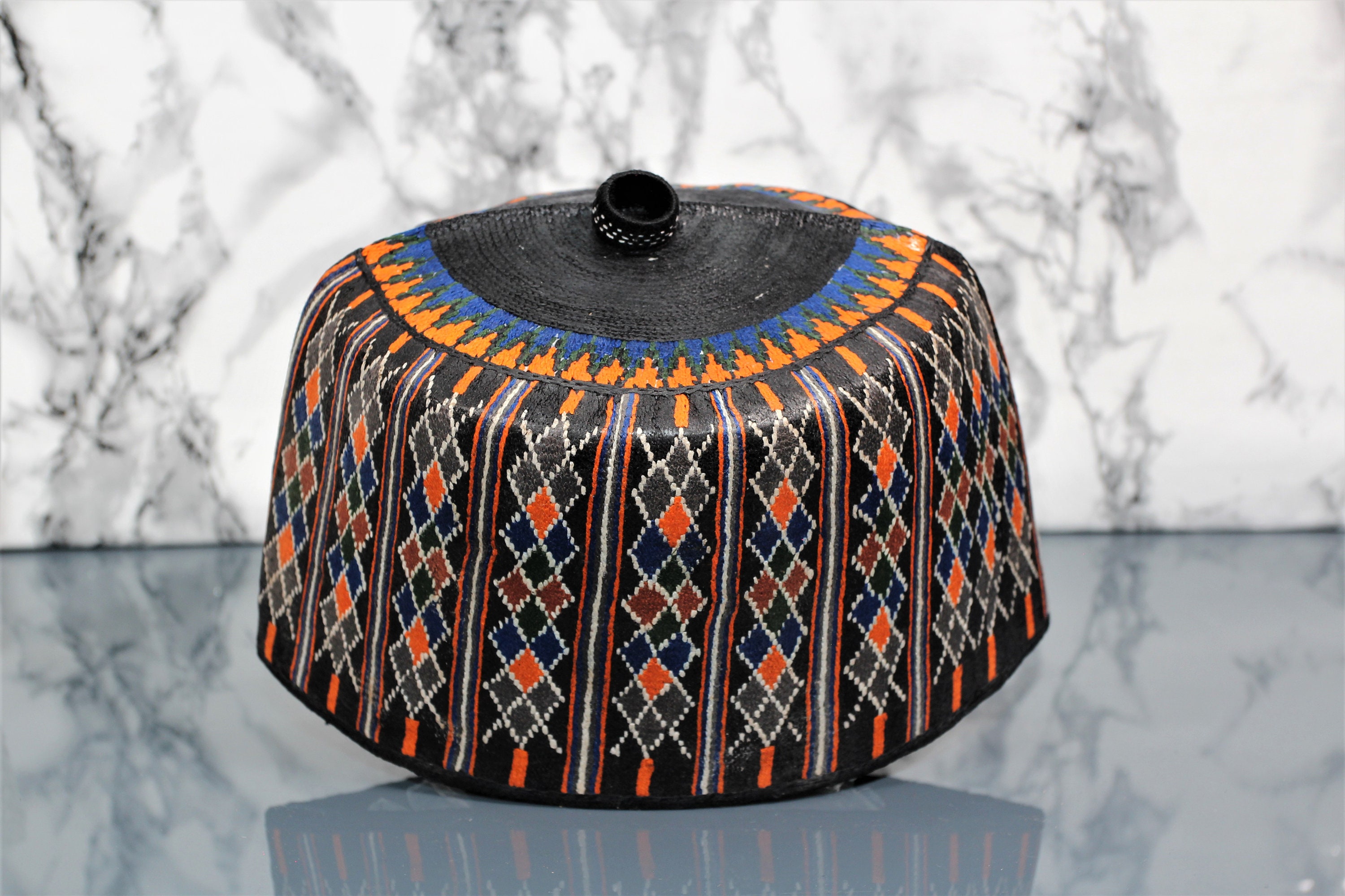 African Kufi Cap, Hausa Cap, Mallam Cap, Fulani Hat, African Mens Hat ...