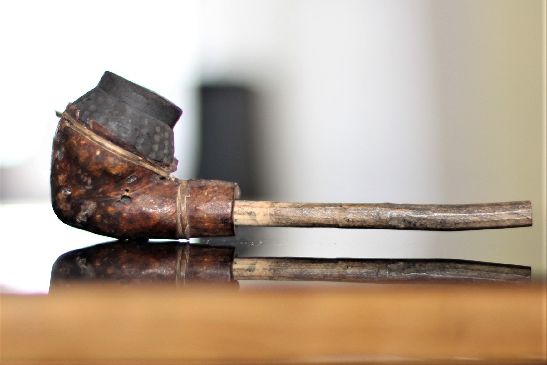 Rare Ancient West African Clay Pipe, Rustic Smoking Pipe, Estate Pipe ...