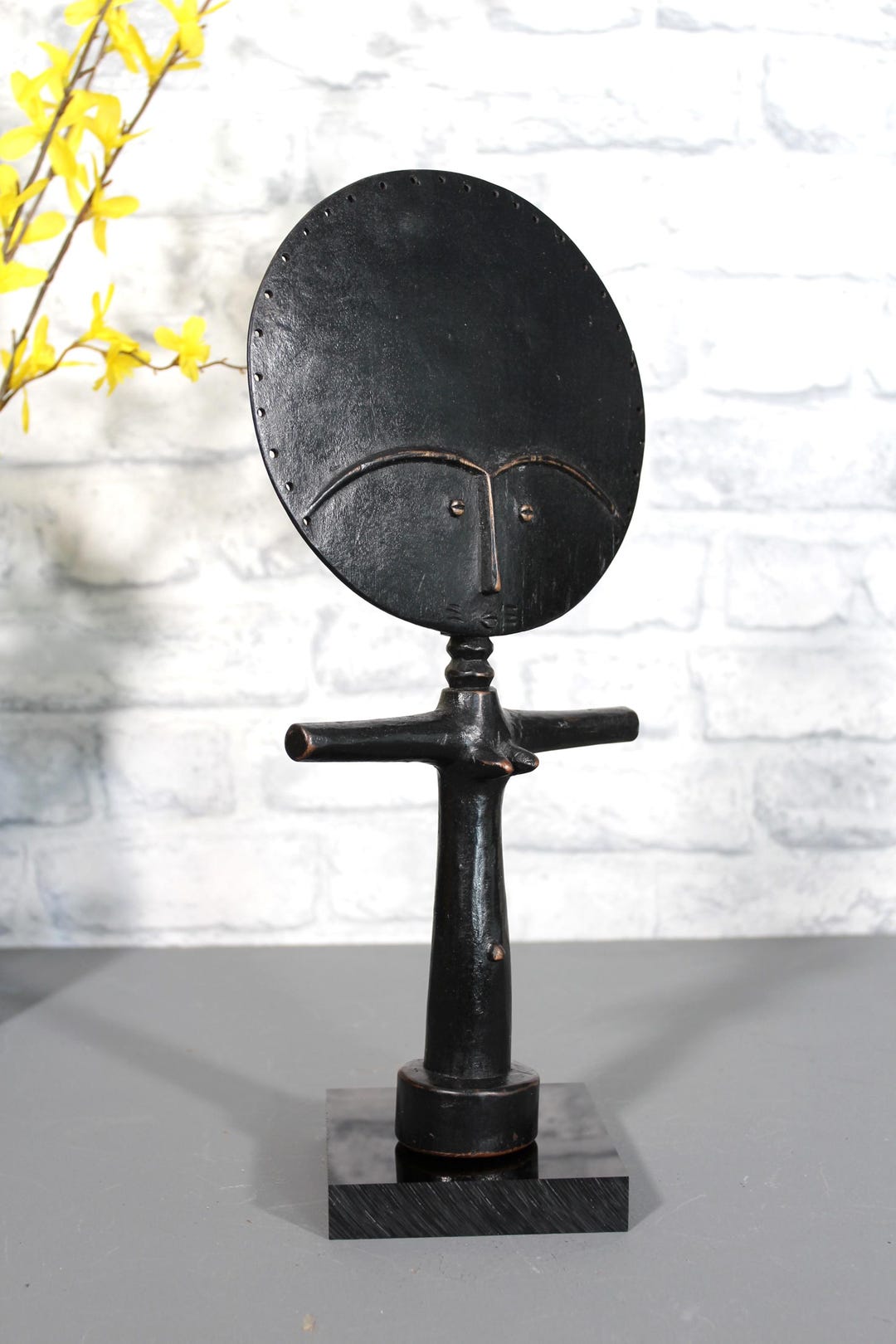 Ashanti Akua'ba African Fertility Doll, Rustic Hand Carved Fertility ...