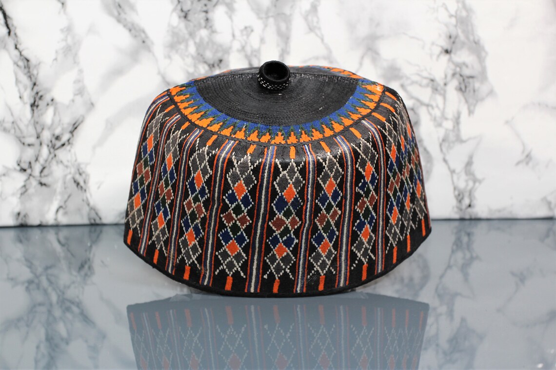 African Kufi Cap, Hausa Cap, Mallam Cap, Fulani Hat, African Mens Hat ...