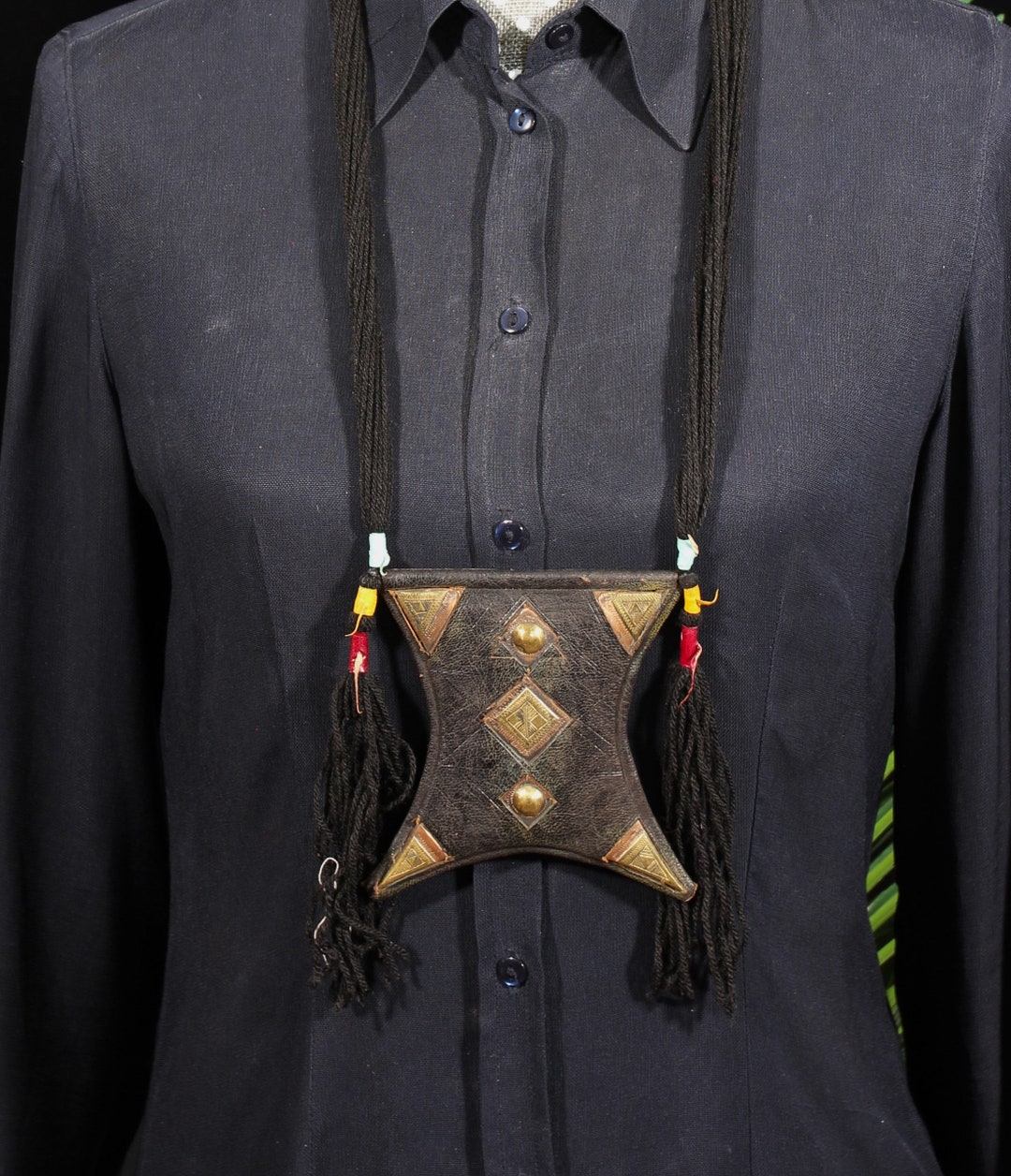 Vintage Extra Large Leather Amulet,tcherot,touareg Talisman,tuareg ...