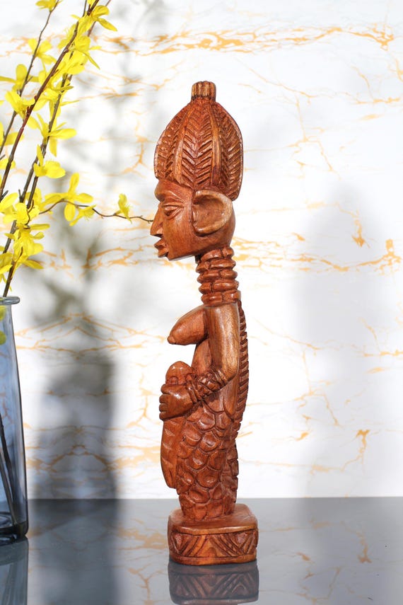 Yemaya Wooden Statue
