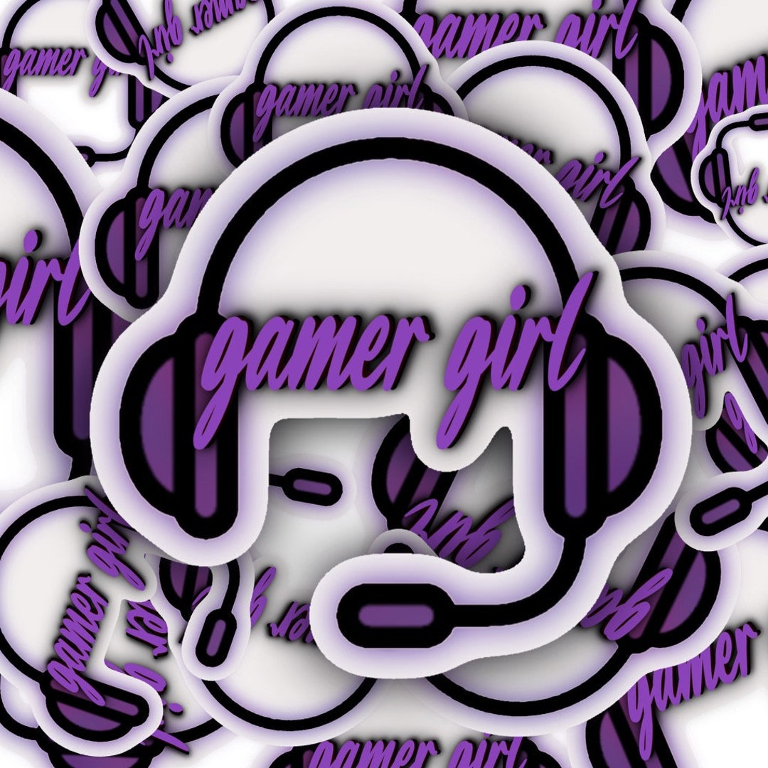 Gamer Girl Sticker Gaming Stickers Stickers for PC Gamer Headset PC PC ...