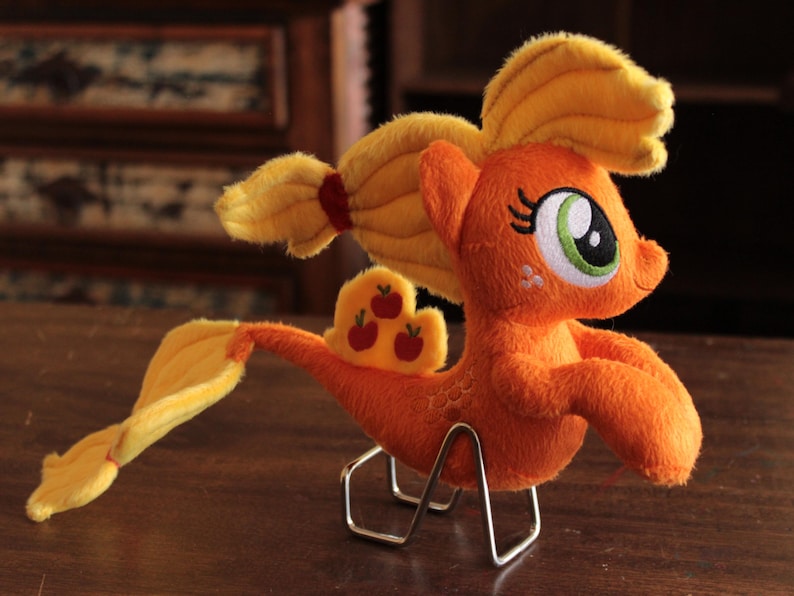 My Little Pony Seapony Apple Jack Plush, Customized OC Plushie ...