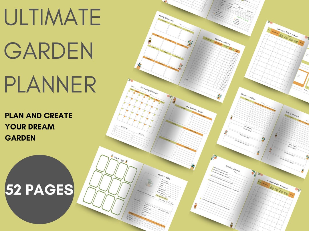 Gardening Planner Printable, Garden Planner, Plant Planner, Garden ...
