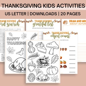 Thanksgiving Activity Printable, Thanksgiving Coloring, I Am Thankful ...