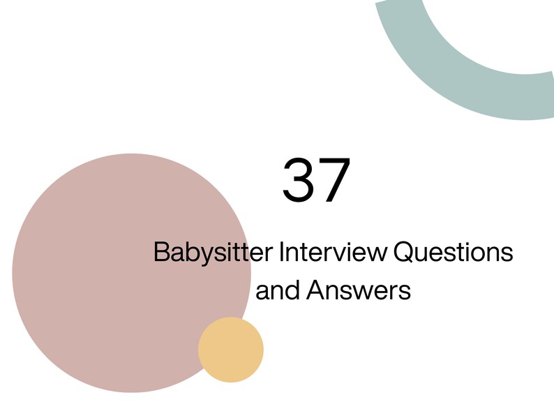 Babysitter Planner Printable, Babysitter Interview Questions, Interview ...