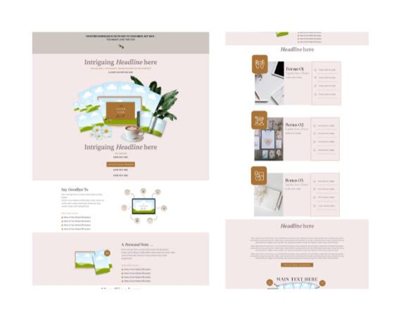 Thrivecart Upsell Sales Page Template - Etsy