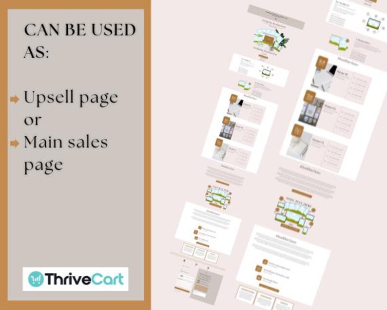 Thrivecart Upsell Sales Page Template - Etsy