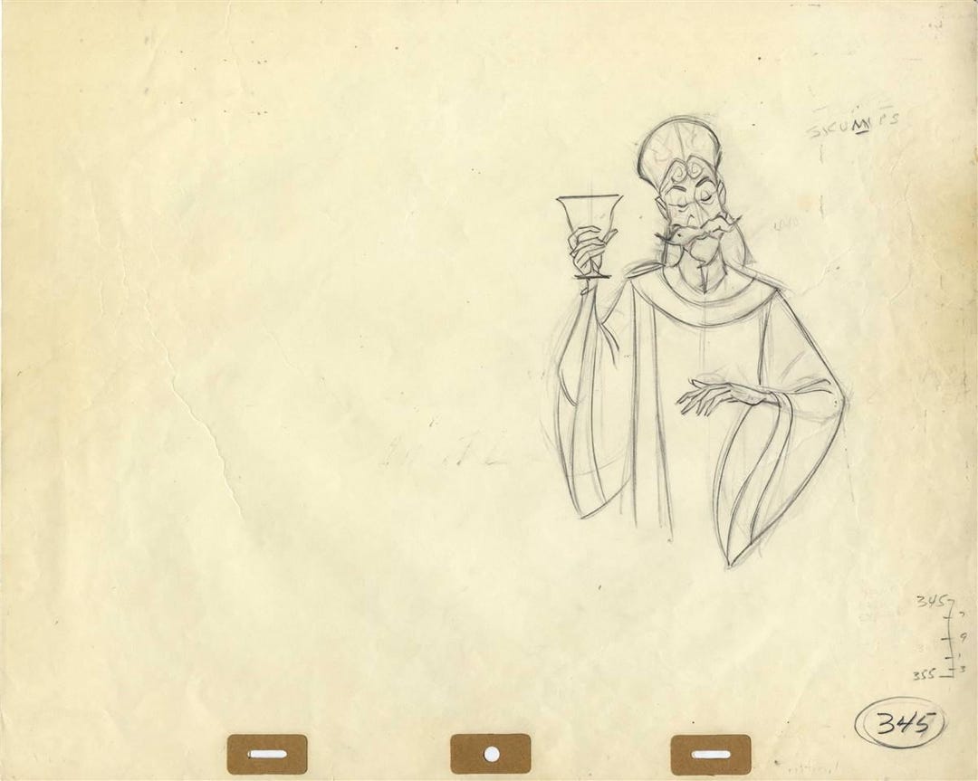 Original Production Drawing of King Stefan From Sleeping Beauty (1959 ...