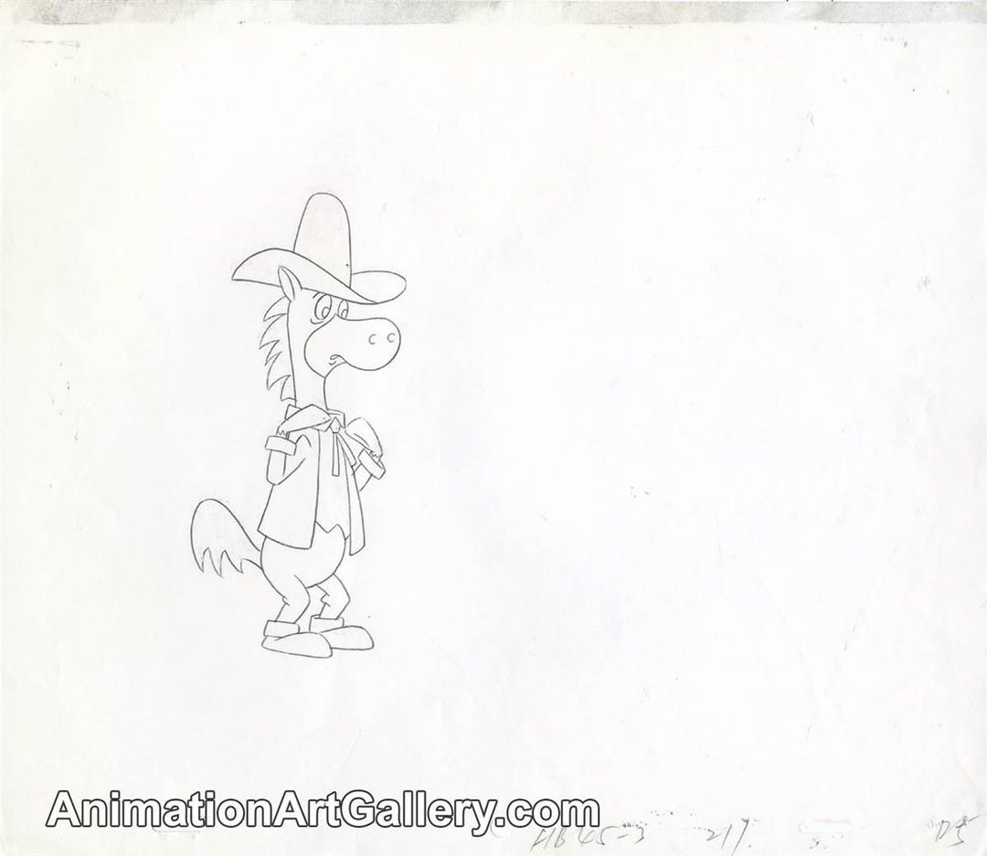 Production Drawing of Quick Draw Mcgraw From Hanna-barbera Studio - Etsy