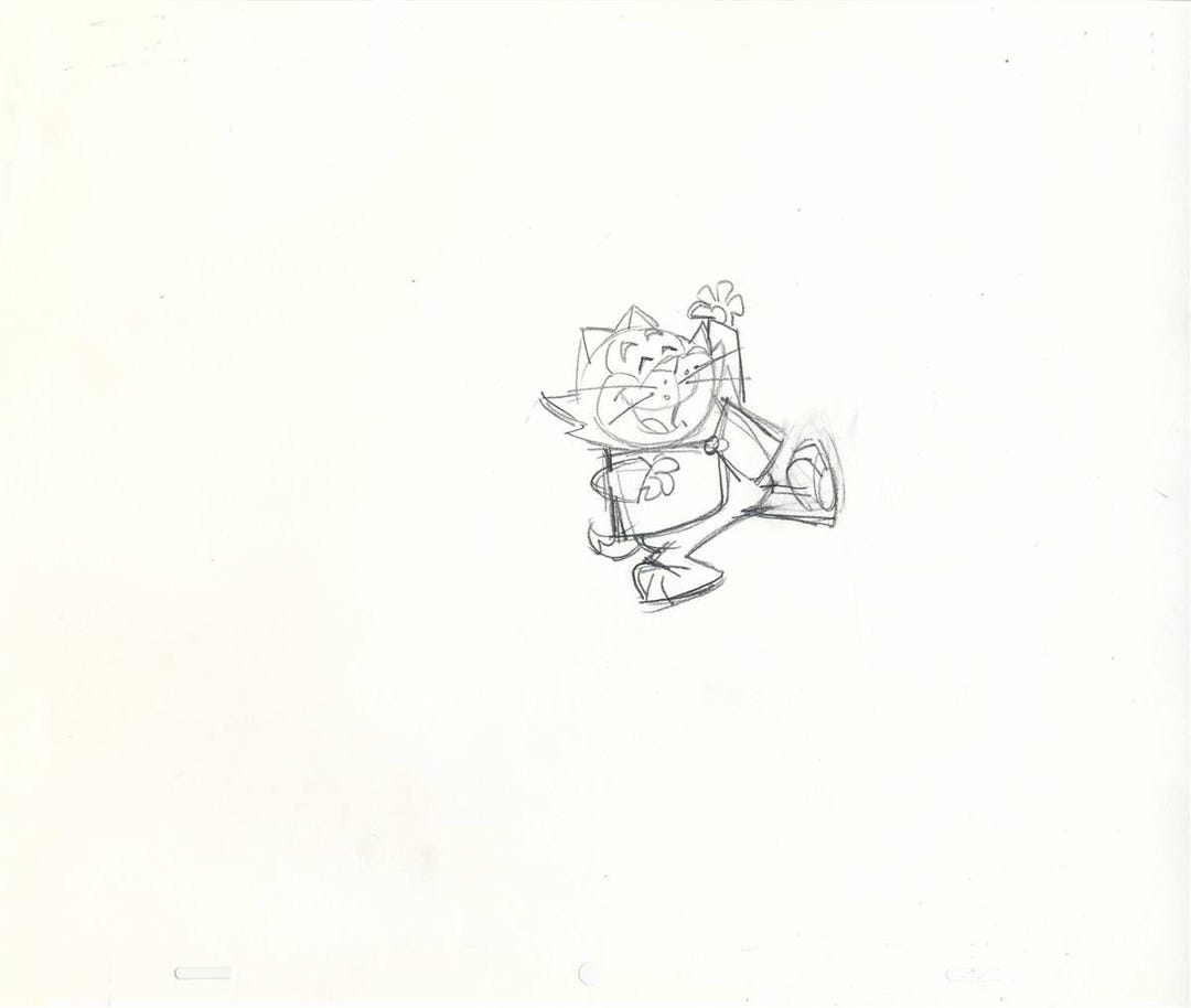 Publicity Drawing of Benny the Ball From Top Cat - Etsy