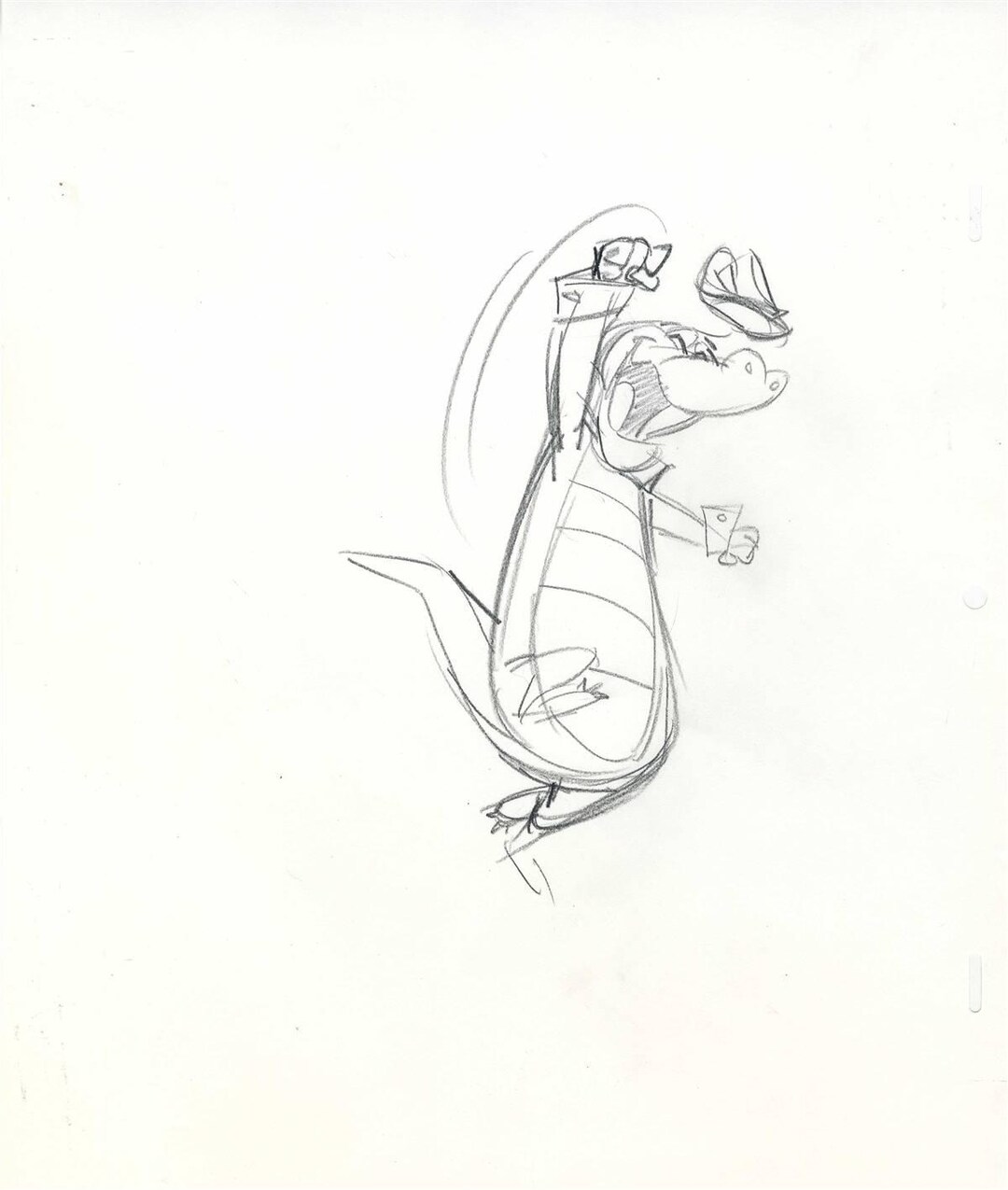 Publicity Drawing of Wally Gator From Hanna Barbera - Etsy