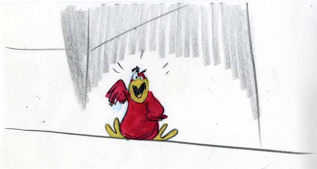 Original Storyboard Drawing of Iago From Aladdin (1992) - Etsy