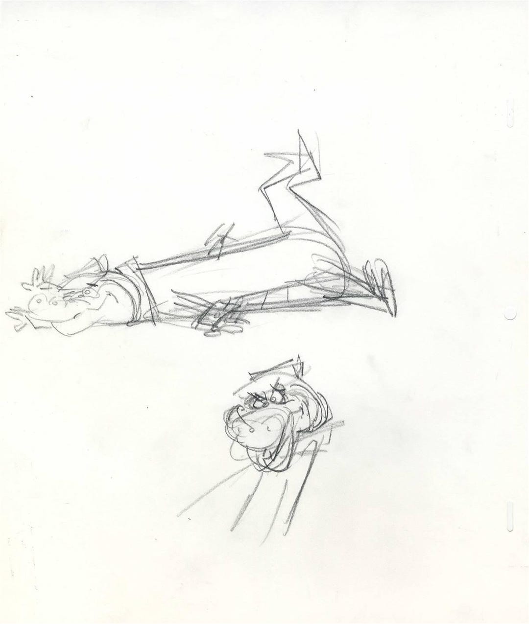 Publicity Drawing of Wally Gator From Hanna Barbera - Etsy