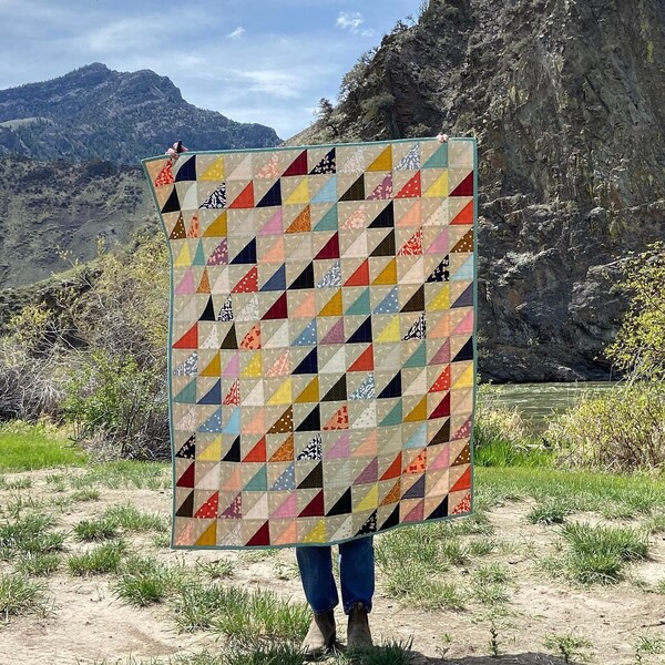 Scrappy Star Quilt - Etsy