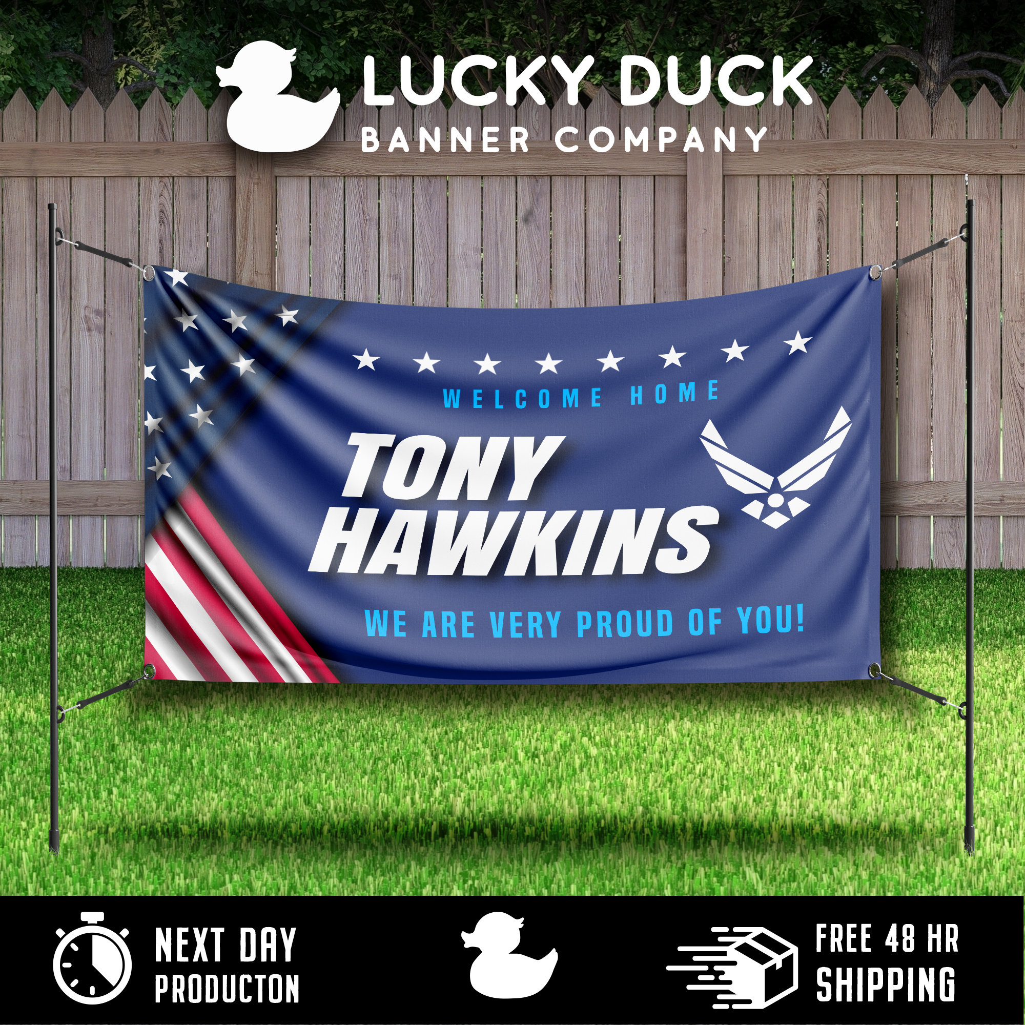 Welcome Home Air Force Banner Congratulations Air Force Banner, USAF ...