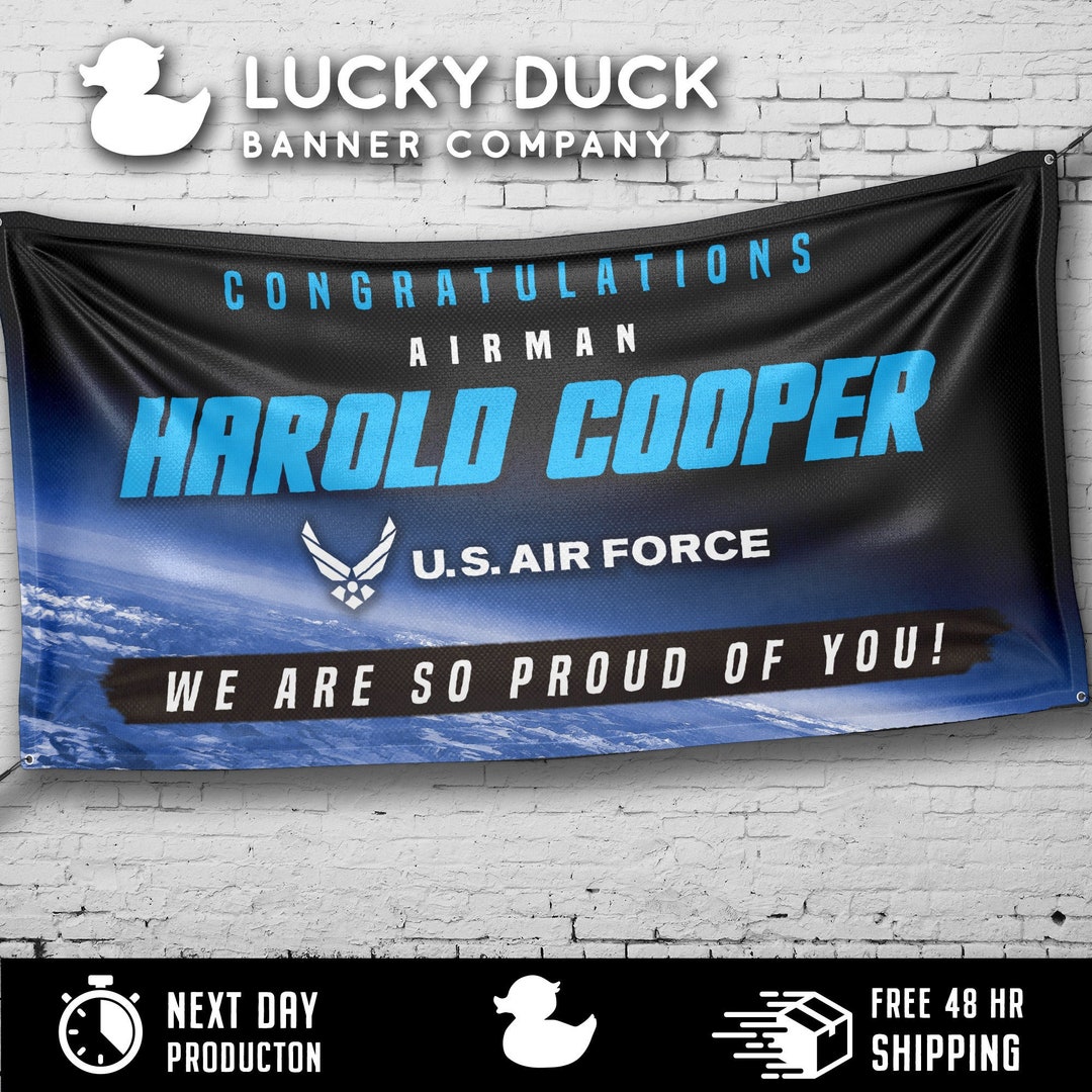 Welcome Home Air Force Banner Army Congratulations Banner Air Force ...