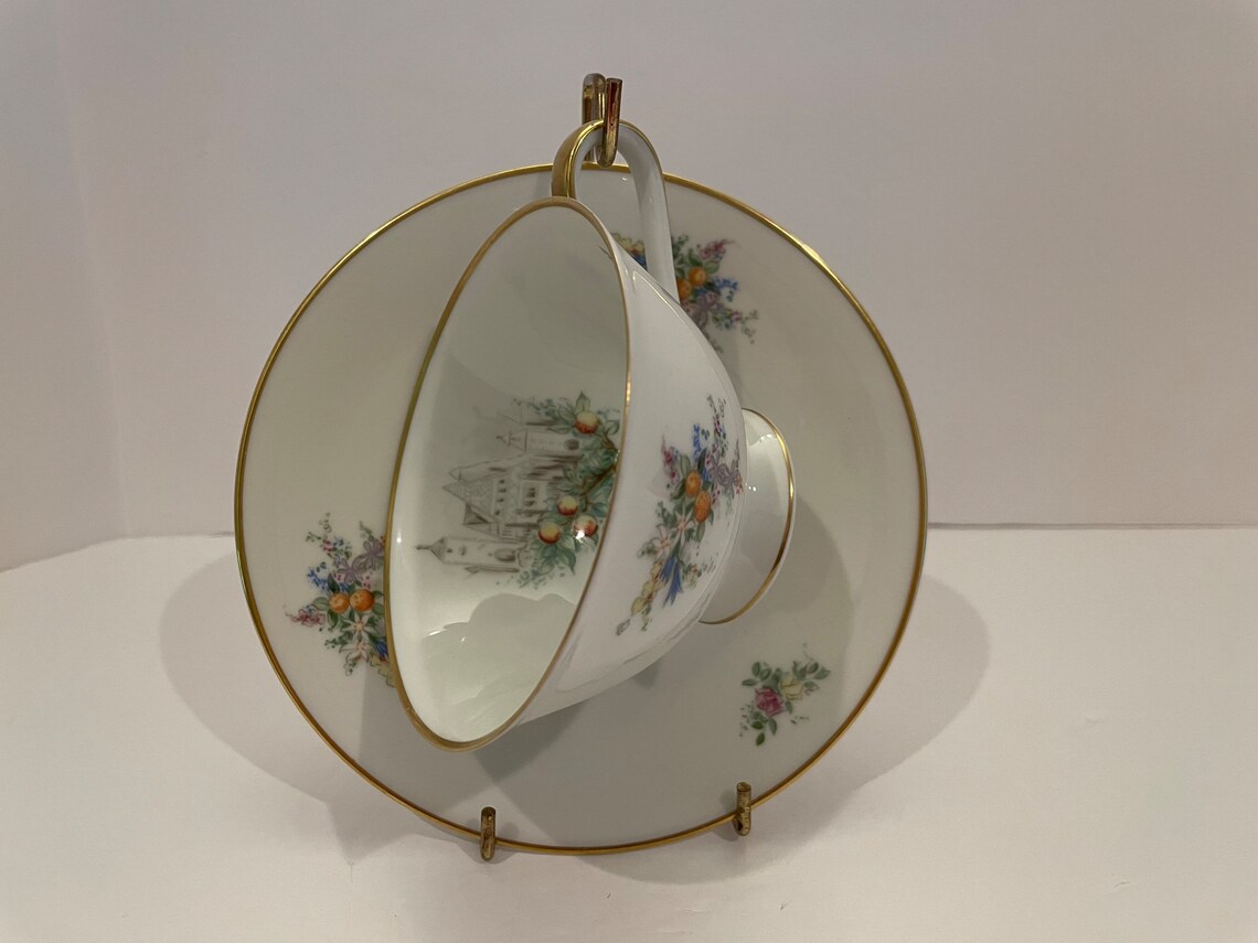 Vintage H & C Selb Bavaria Heinrich and CO Tea Cup and Saucer Floral ...