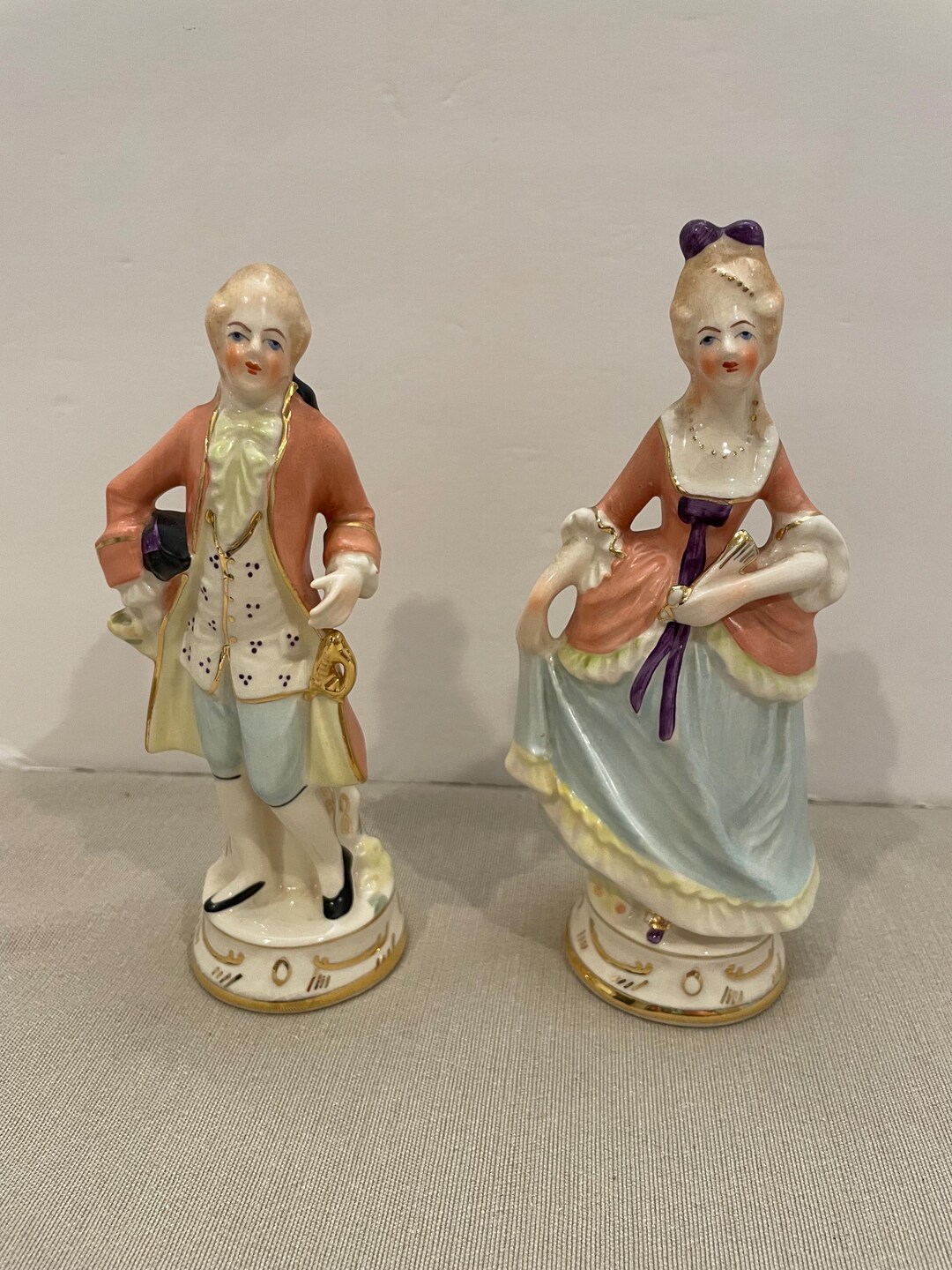 Vintage Coventry Porcelain Man & Woman Figurine 5013B and 5012B Made in ...