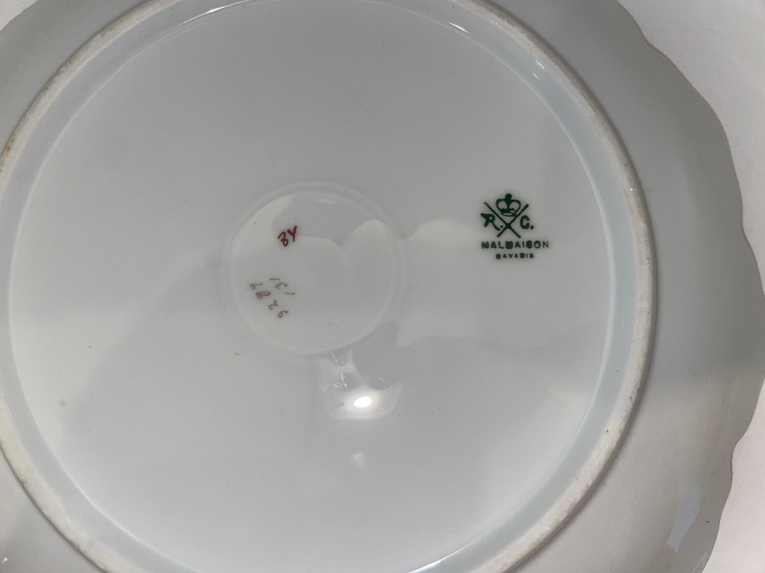 Vintage Rosenthal R.C. Malmaison Bavaria Roses 7.5 Inch Plate Scalloped ...