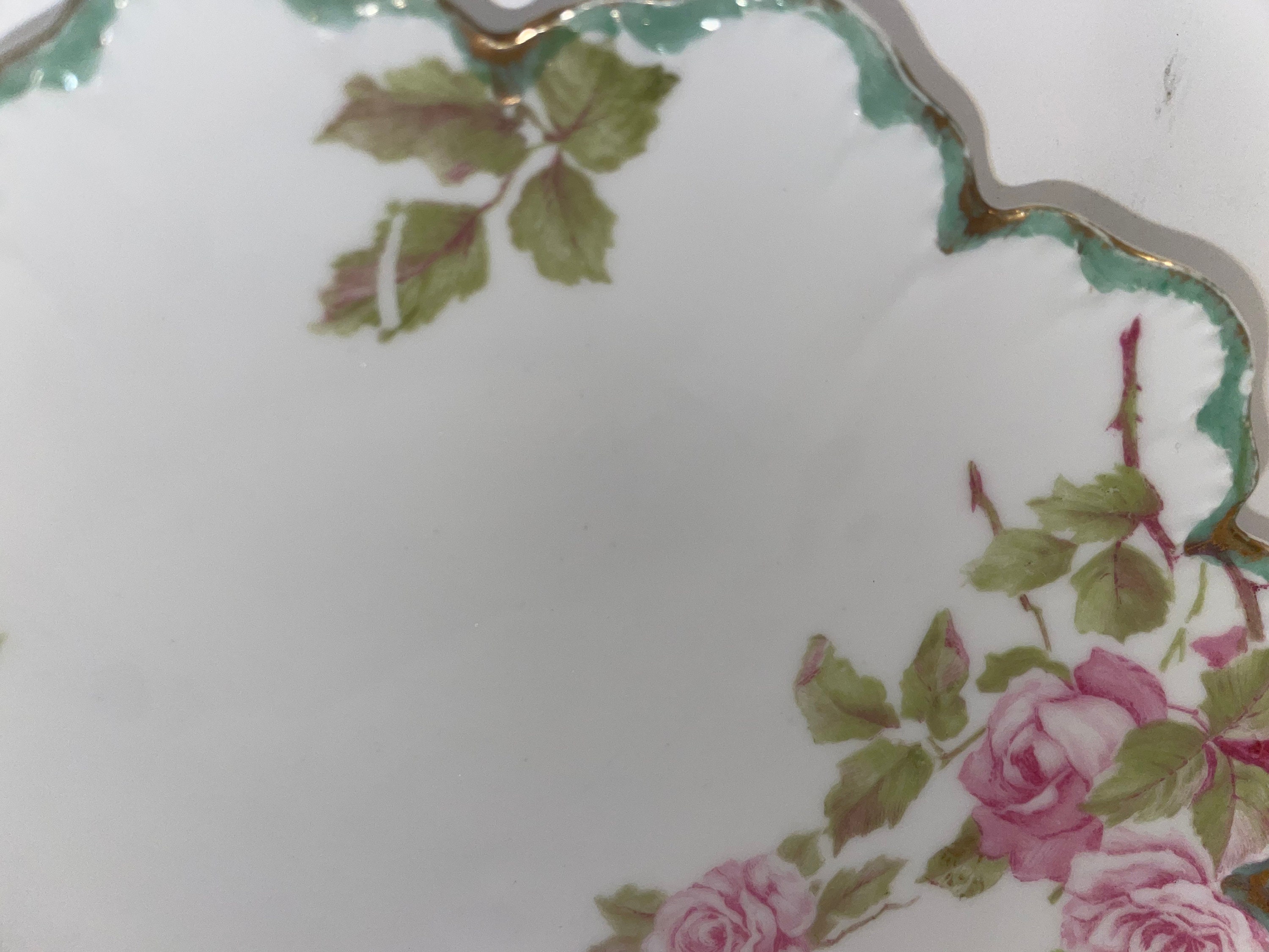 Vintage Rosenthal R.C. Malmaison Bavaria Roses 7.5 Inch Plate Scalloped ...