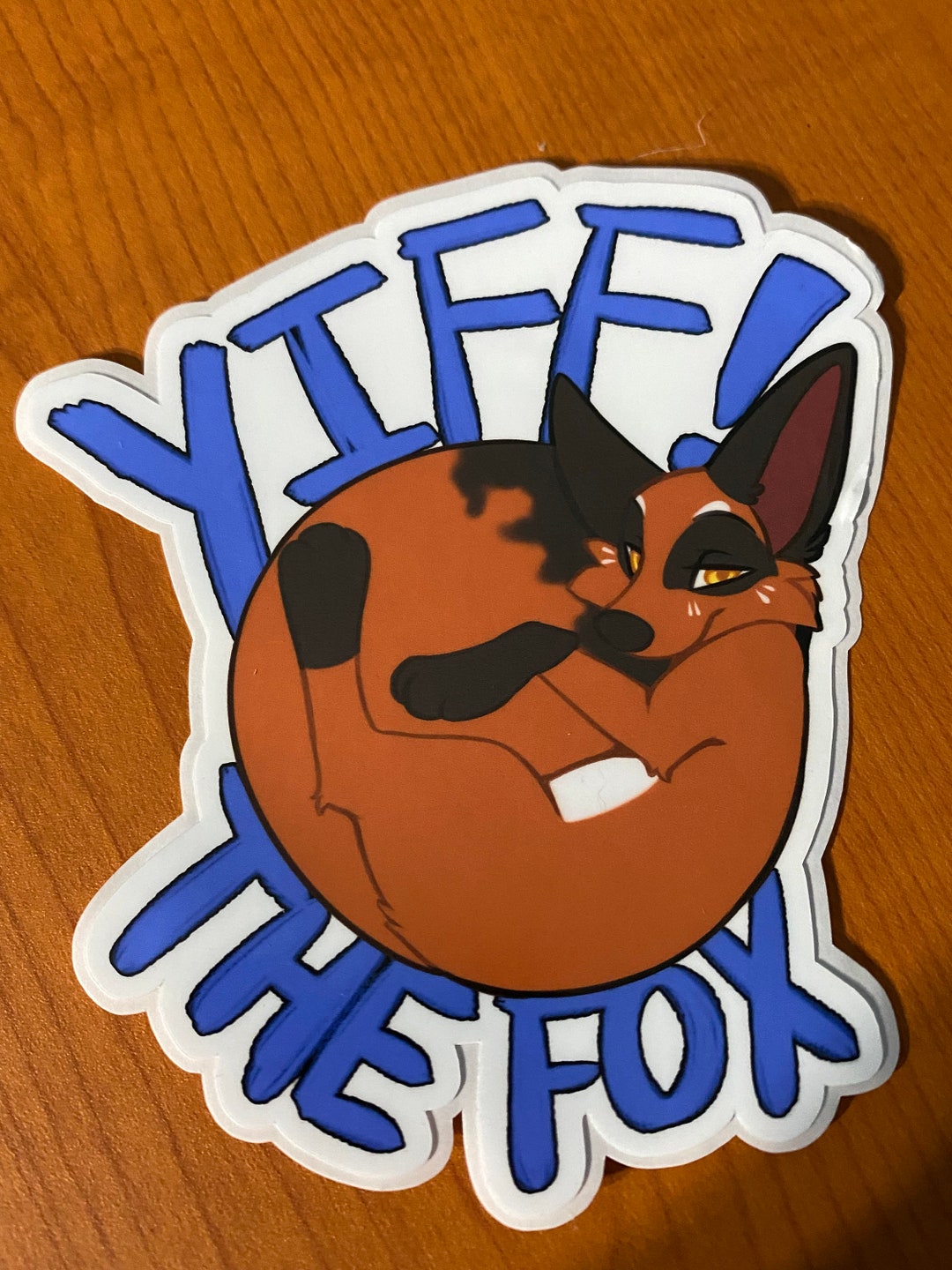 Yiff the Fox Sticker - Etsy