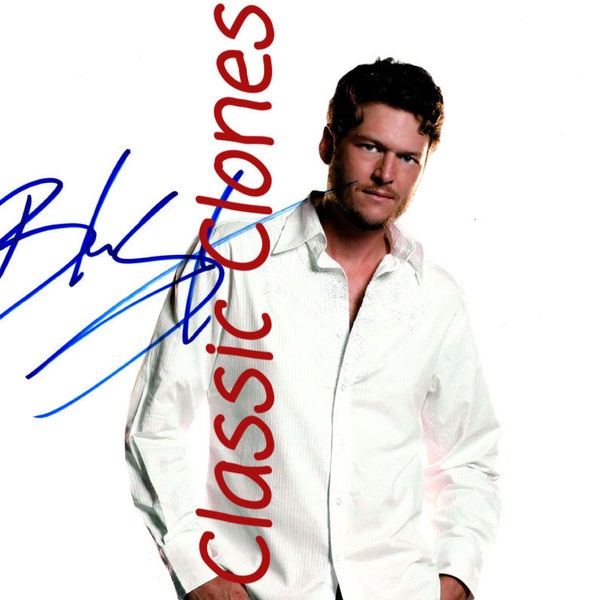 Blake Shelton Autograph - Etsy
