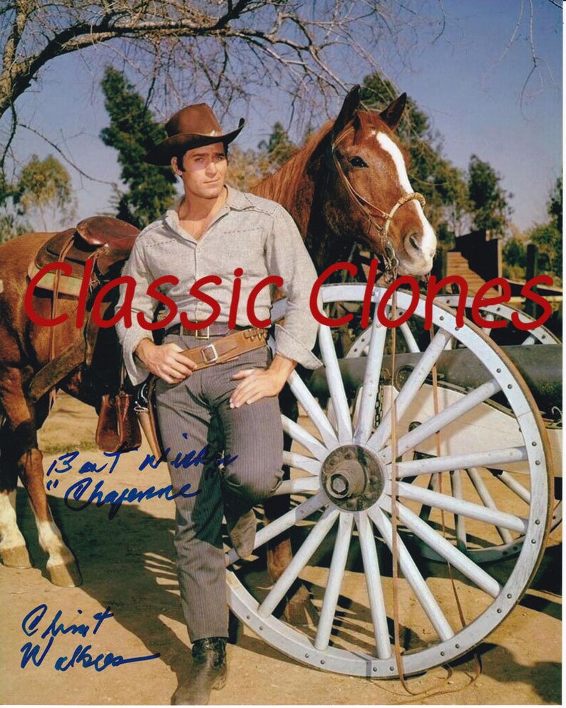 Clint Walker Signed Autographed Premium Quality Reprint 8x10 Cheyenne ...