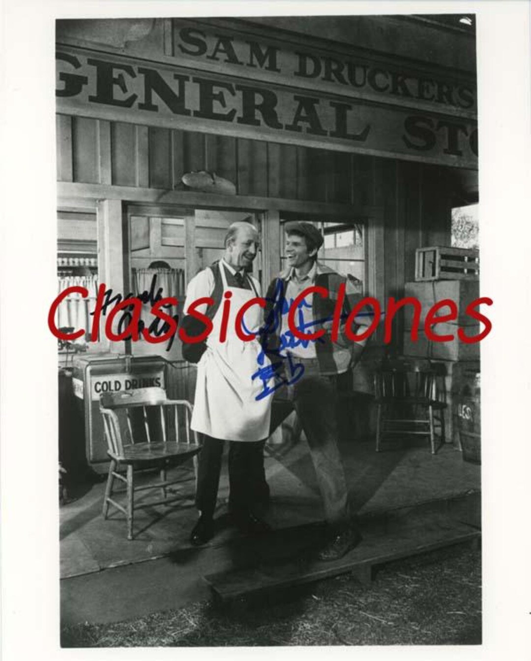 Frank Cady and Tom Lester Signed Autographed Premium Quality Reprint ...