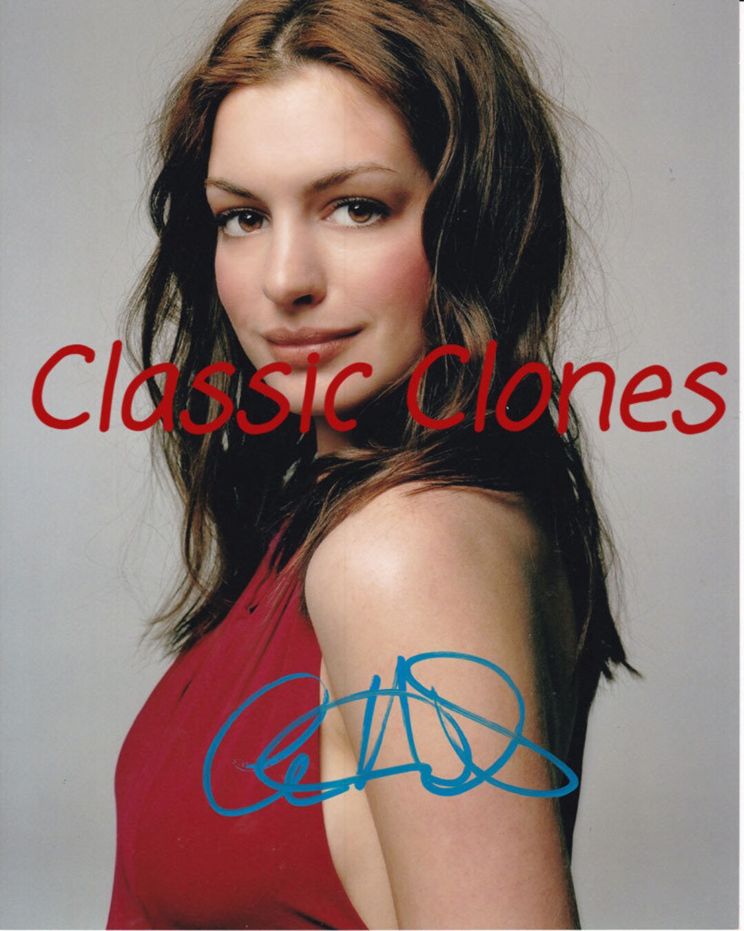 Anne Hathaway Signed Autographed Premium Quality Reprint 8x10 - Etsy
