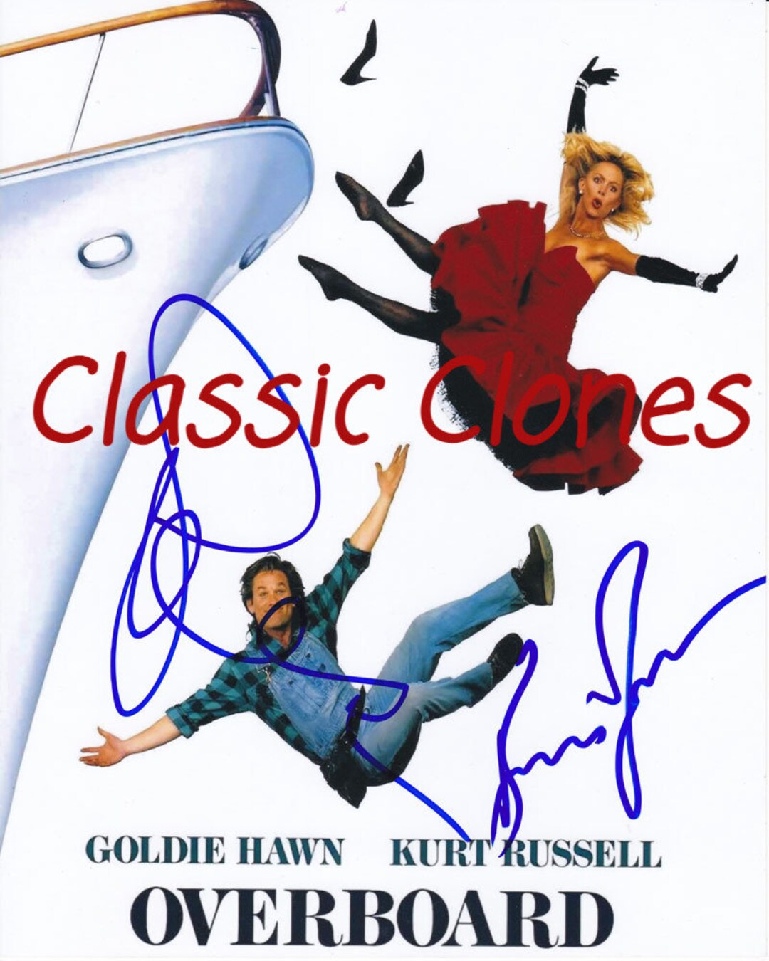 Goldie Hawn and Kurt Russell Signed Autographed Premium Quality Reprint ...