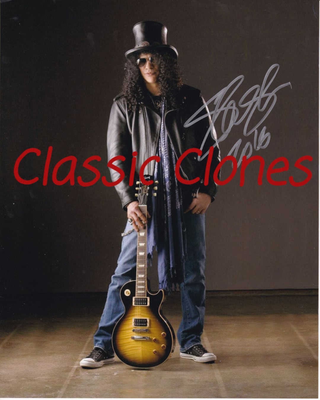 Slash Signed Autographed Premium Quality Reprint 8x10 Guns 'N Roses ...