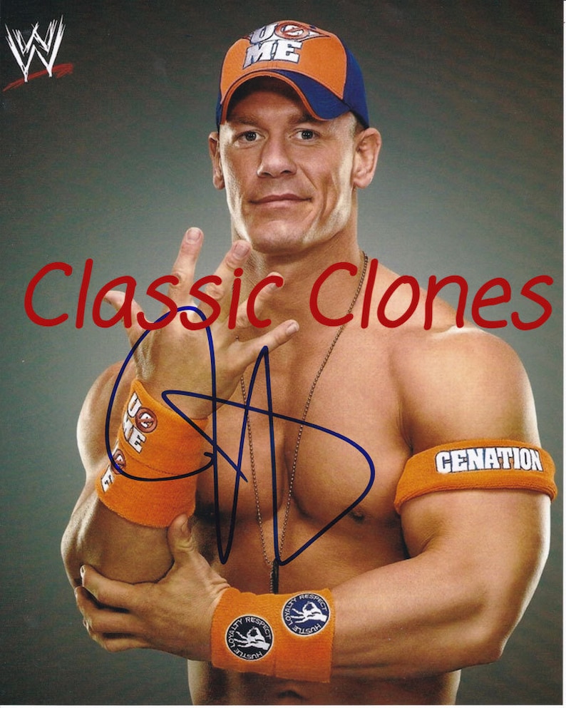 John Cena Signed Autographed Premium Quality Reprint 8x10 WWE Wrestler ...