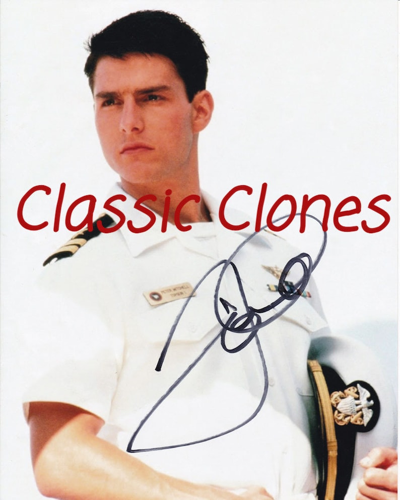 Tom Cruise Signed Autographed Premium Quality Reprint 8x10 Top Gun ...