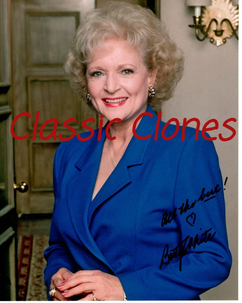 Betty White Signed Autographed Premium Quality Reprint 8x10 Photo - Etsy